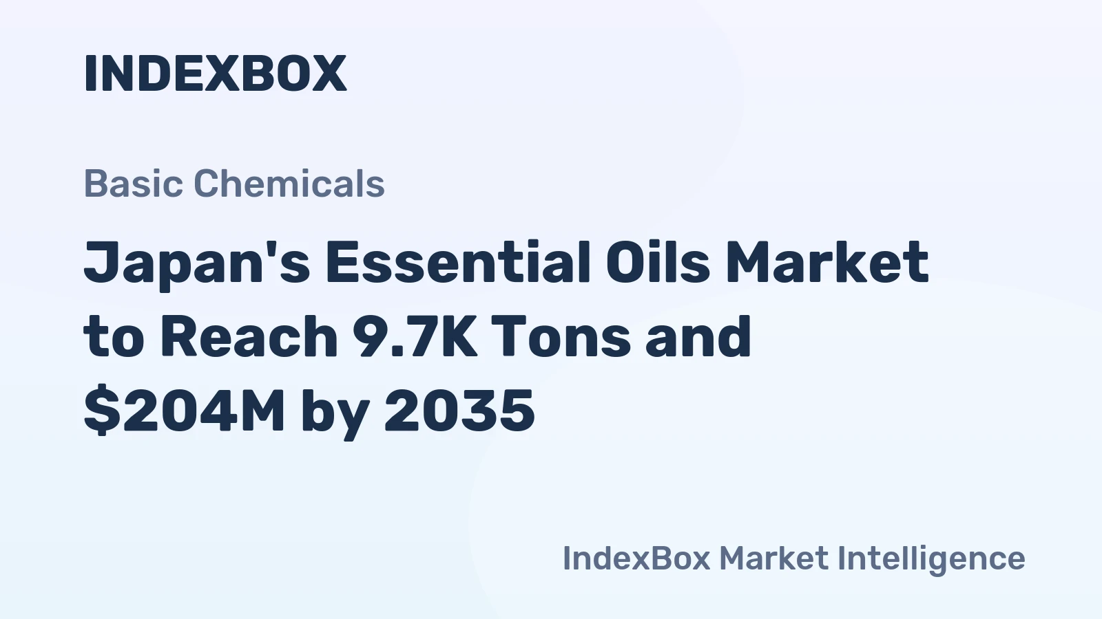 Japan's Essential Oils Market to Reach 9.7K Tons and $204M by 2035