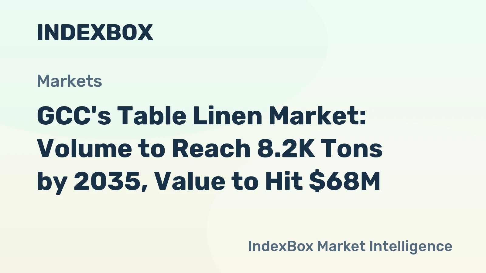 GCC's Table Linen Market: Volume to Reach 8.2K Tons by 2035, Value to Hit $68M