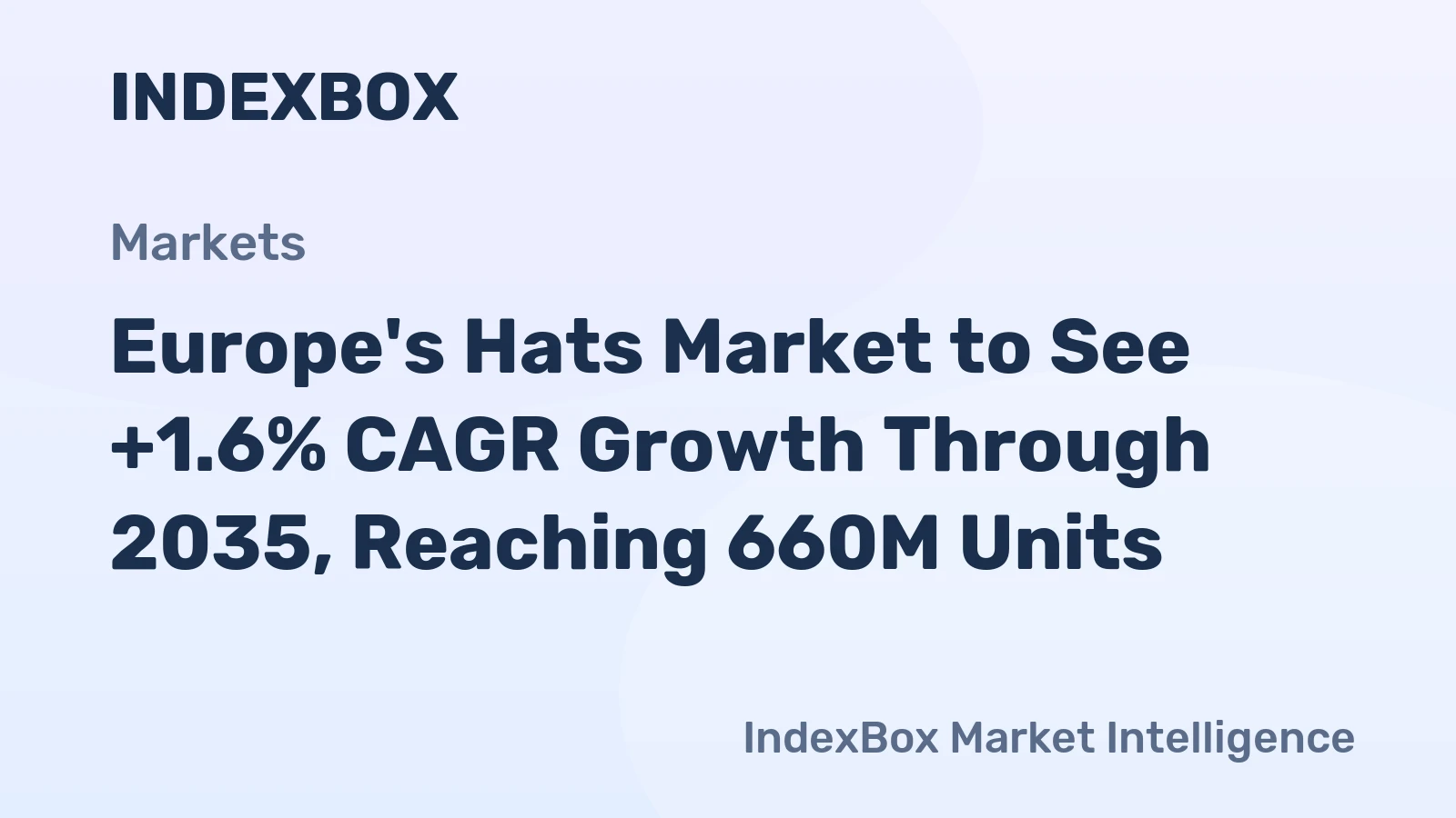 Europe's Hats Market to See +1.6% CAGR Growth Through 2035, Reaching 660M Units