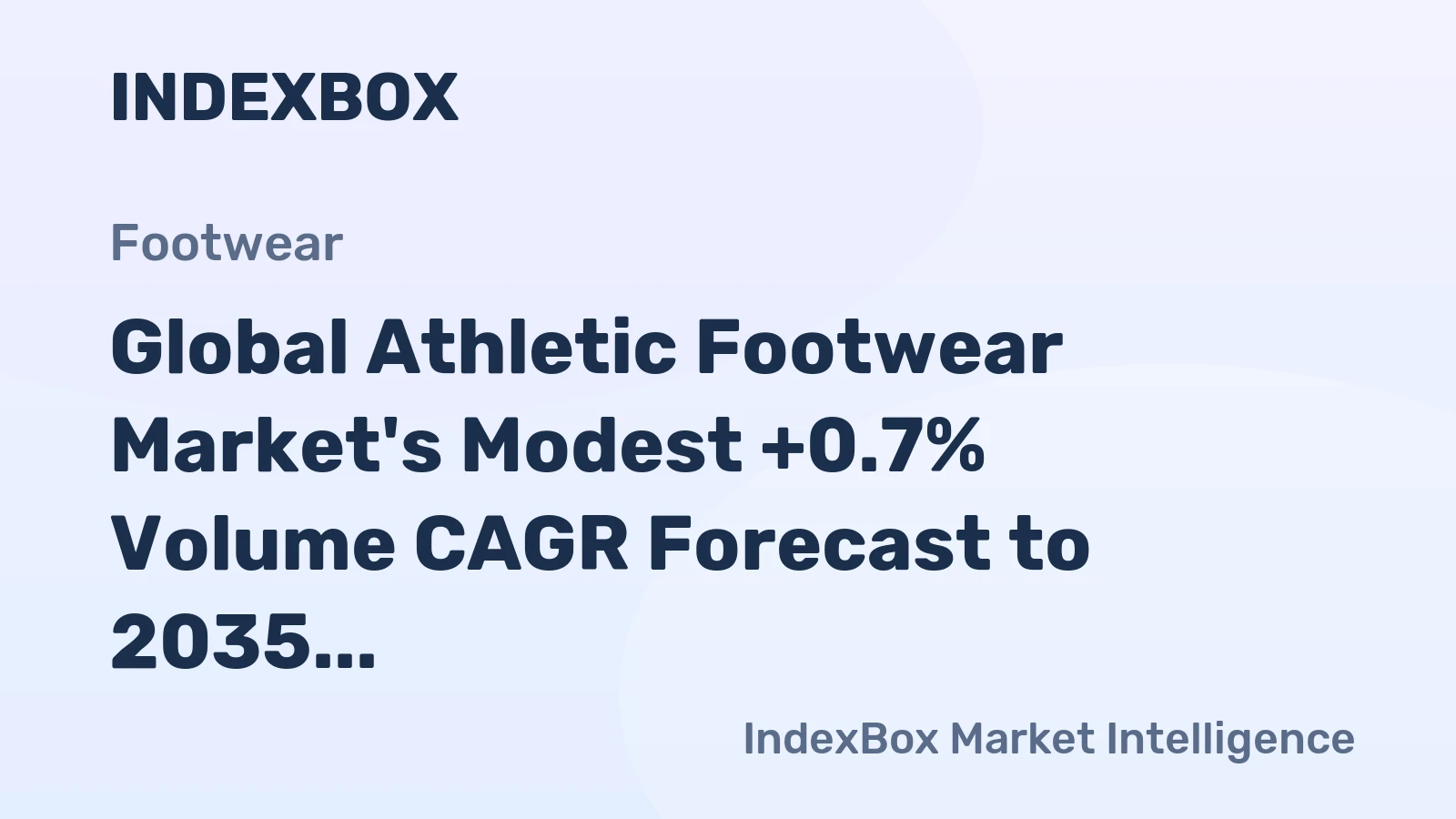 Global Athletic Footwear Market's Modest +0.7% Volume CAGR Forecast to 2035