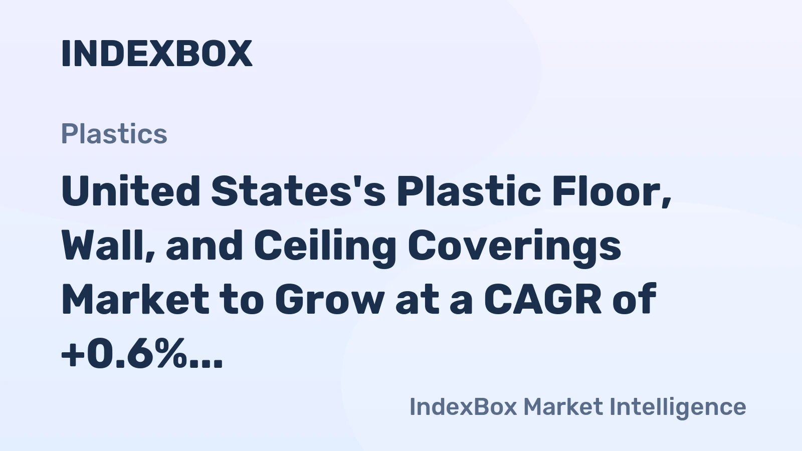 United States's Plastic Floor, Wall, and Ceiling Coverings Market to Grow at a CAGR of +0.6% in Value by 2035