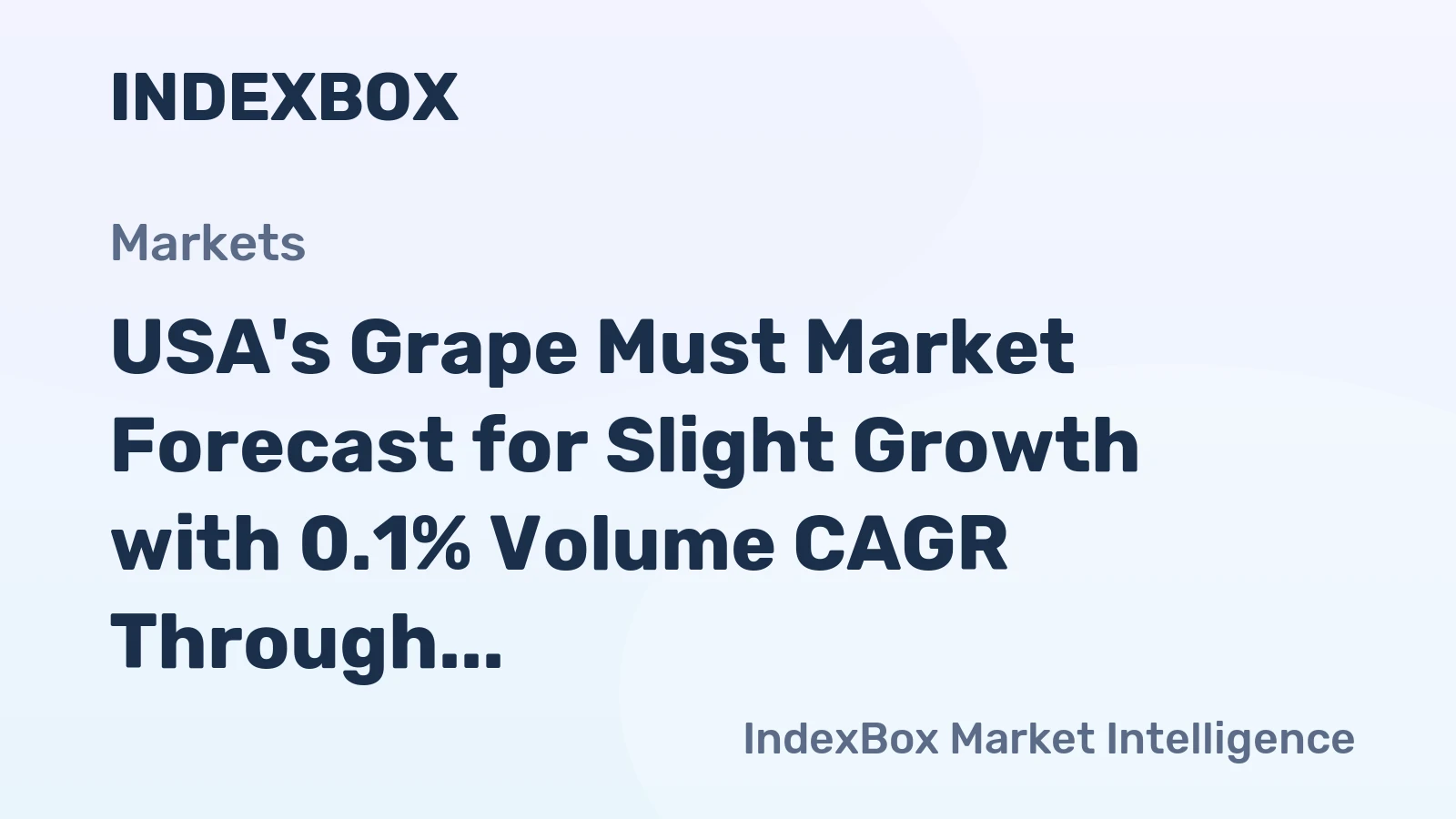 USA's Grape Must Market Forecast for Slight Growth with 0.1% Volume CAGR Through 2035