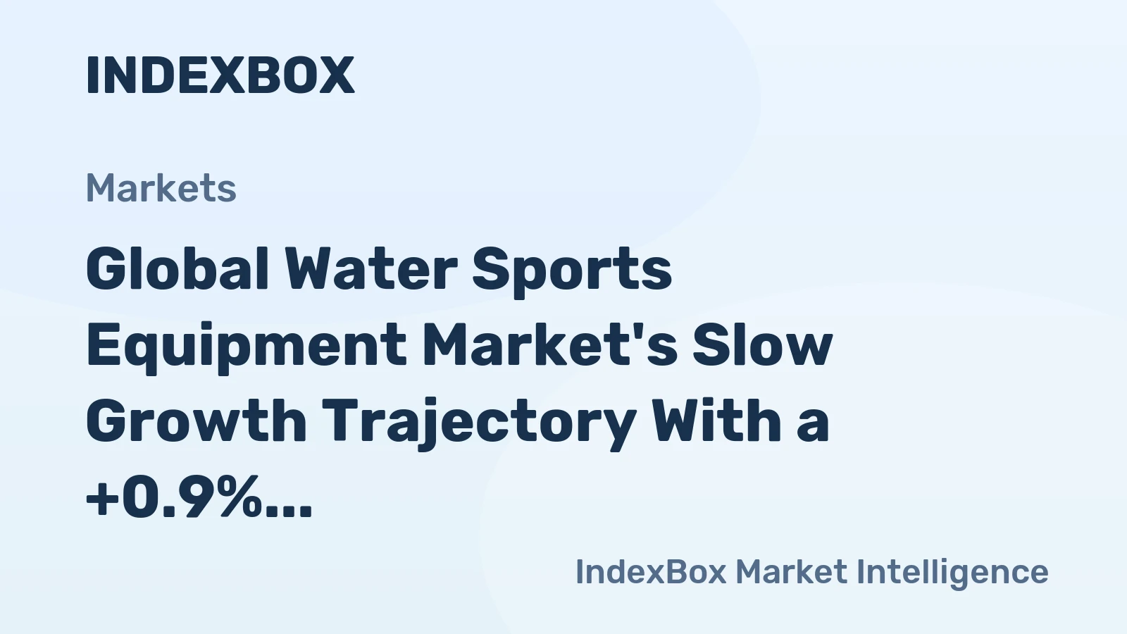 Global Water Sports Equipment Market's Slow Growth Trajectory With a +0.9% Value CAGR Through 2035