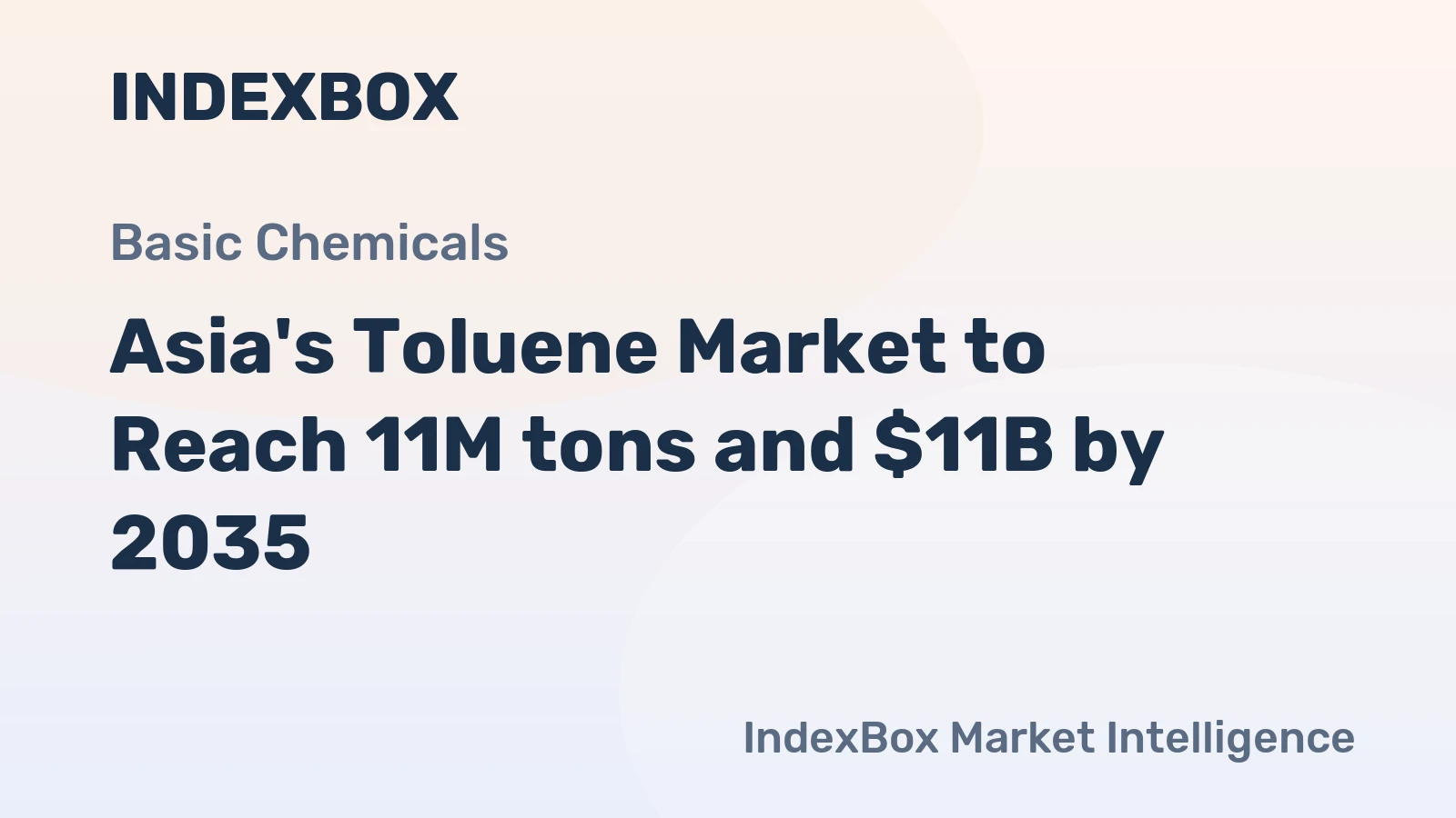 Asia's Toluene Market to Reach 11M tons and $11B by 2035