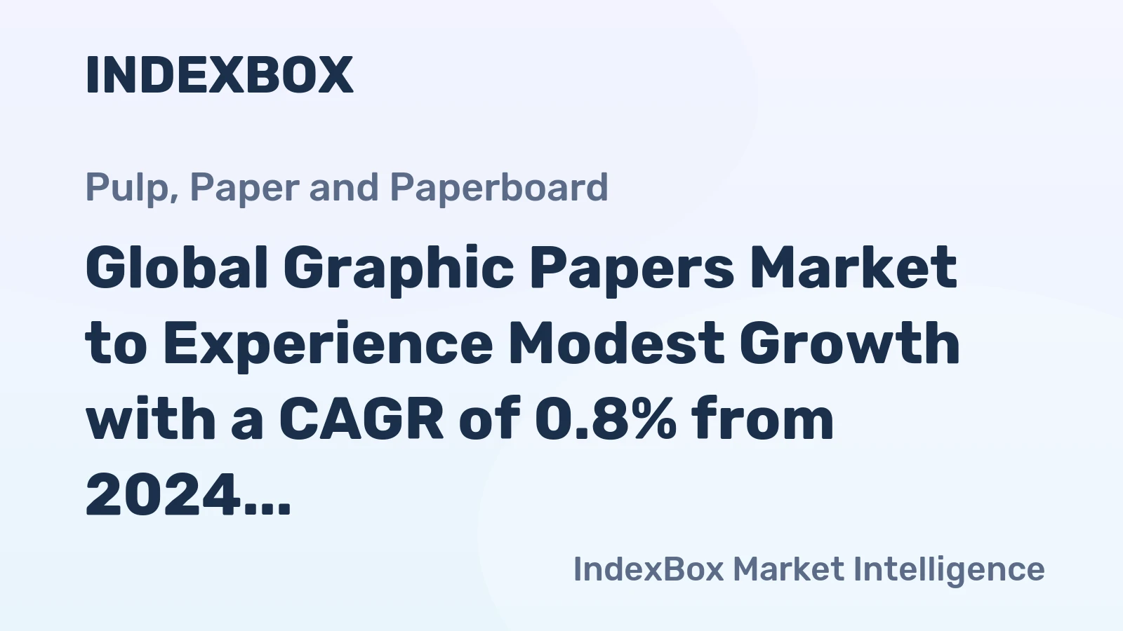 Global Graphic Papers Market to Experience Modest Growth with a CAGR of 0.8% from 2024 to 2035