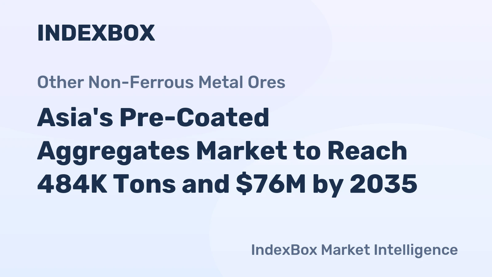 Asia's Pre-Coated Aggregates Market to Reach 484K Tons and $76M by 2035