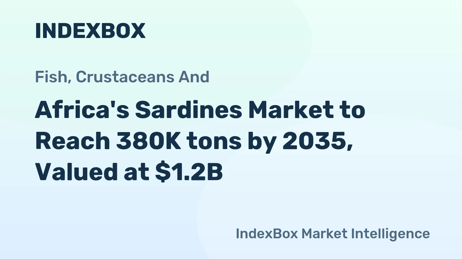 Africa's Sardines Market to Reach 380K tons by 2035, Valued at $1.2B