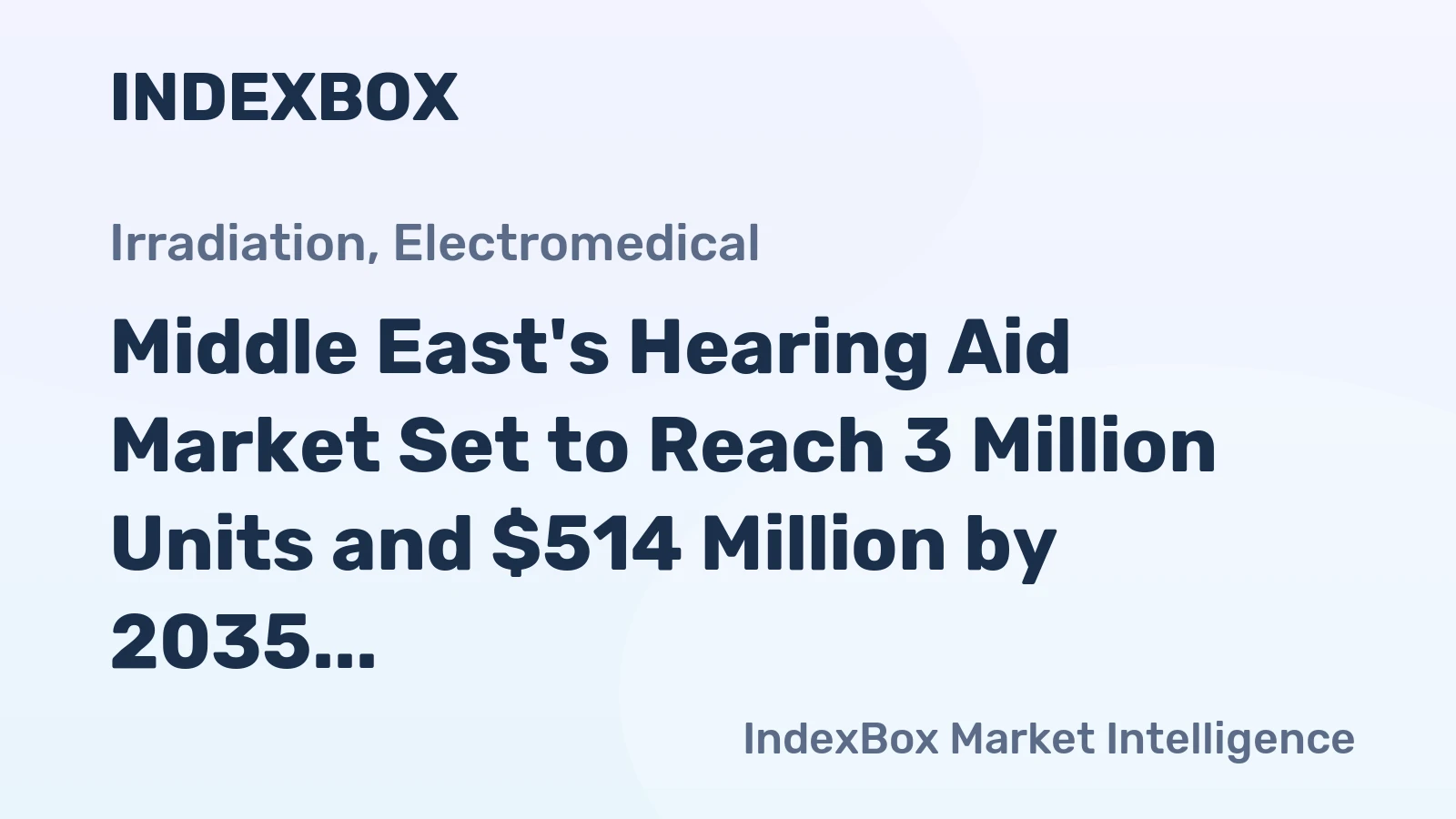 Middle East's Hearing Aid Market Set to Reach 3 Million Units and $514 Million by 2035