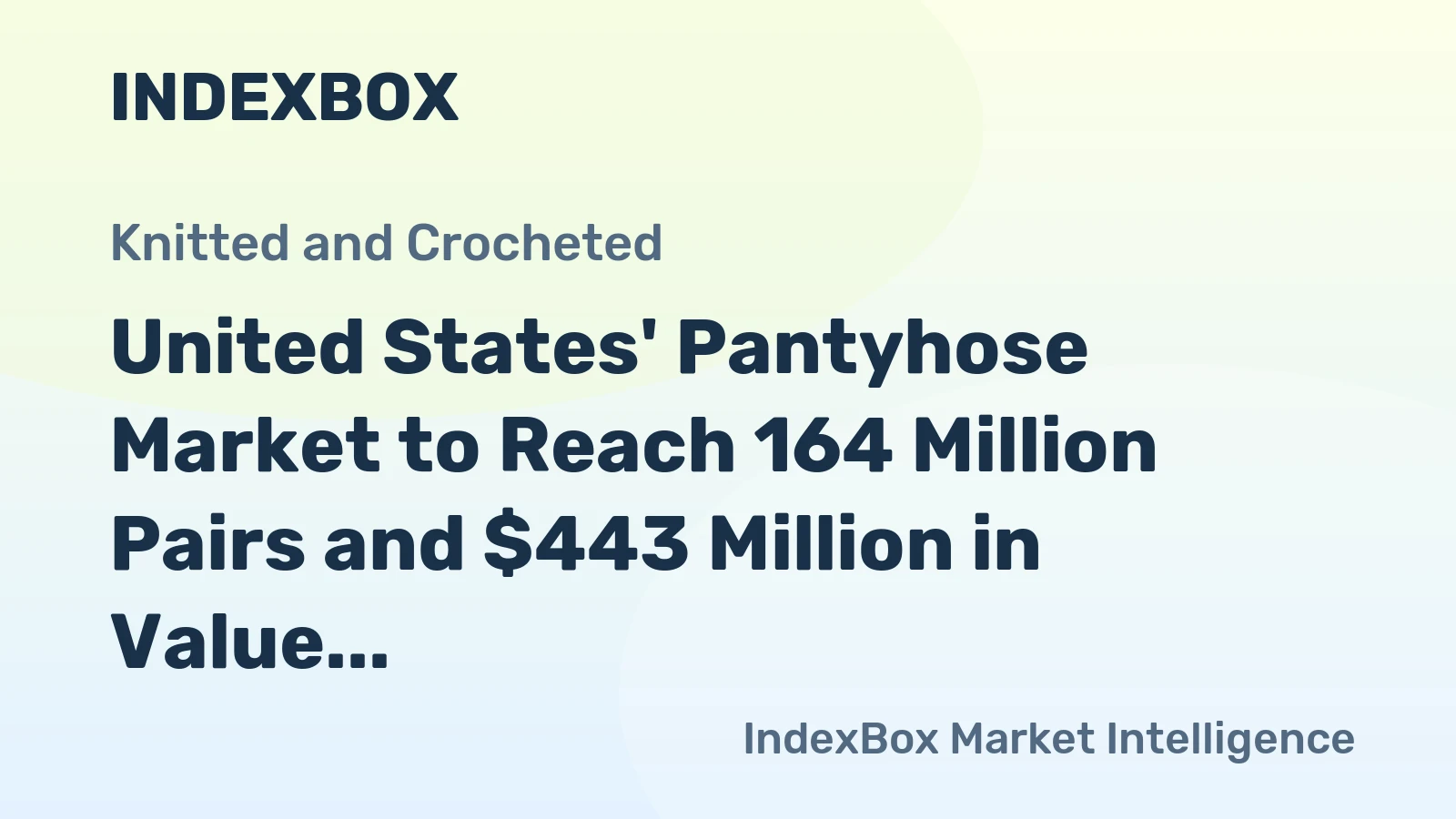 United States' Pantyhose Market to Reach 164 Million Pairs and $443 Million in Value by 2035