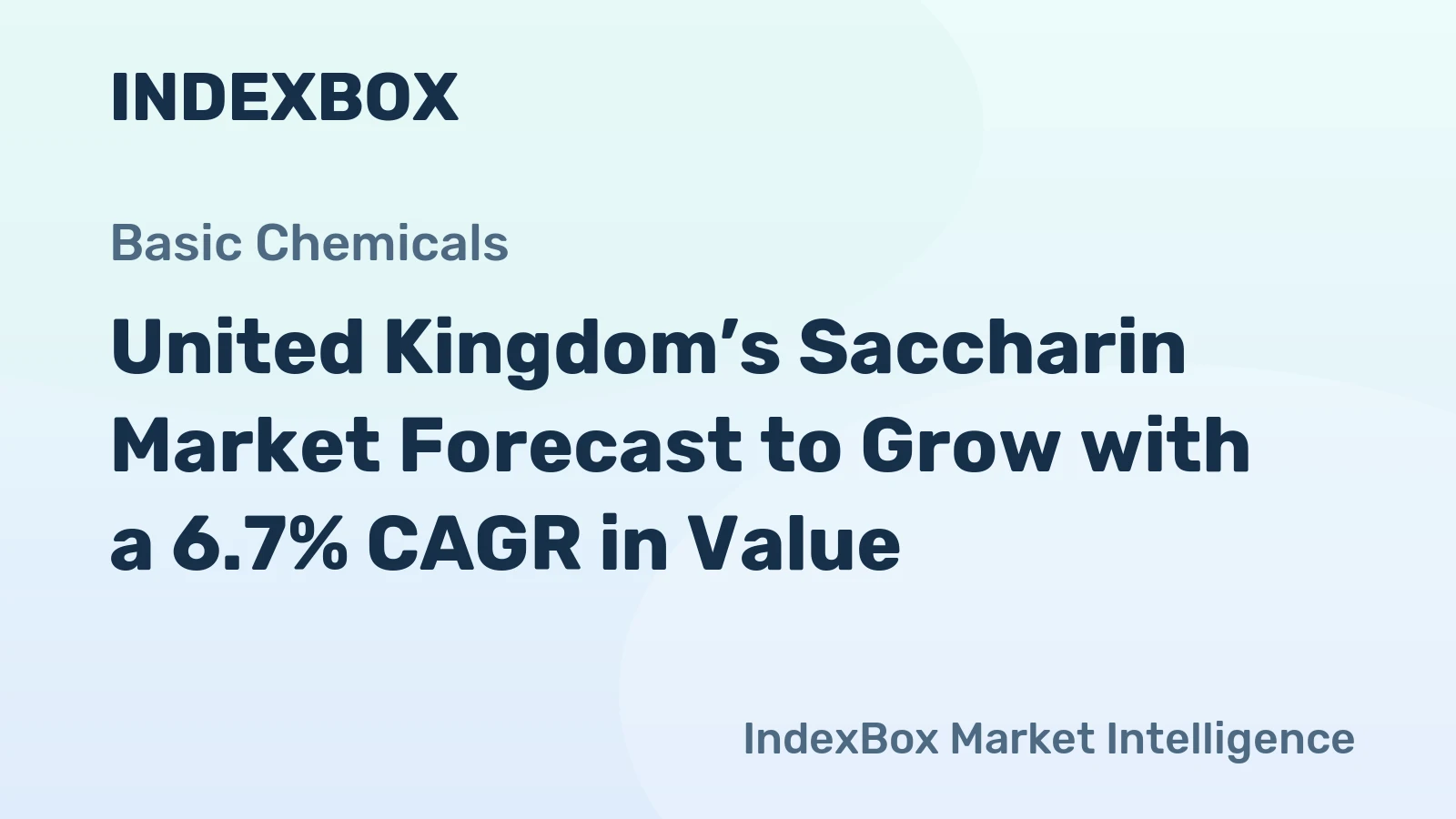 United Kingdom’s Saccharin Market Forecast to Grow with a 6.7% CAGR in Value