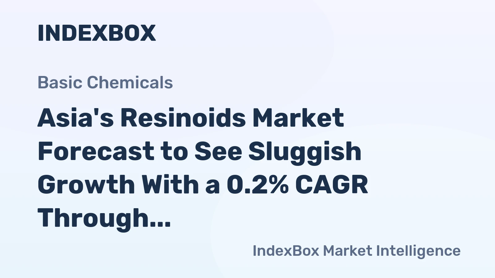 Asia's Resinoids Market Forecast to See Sluggish Growth With a 0.2% CAGR Through 2035