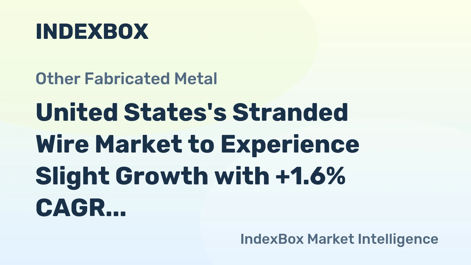 United States's Stranded Wire Market to Experience Slight Growth with +1.6% CAGR, Reaching 873K Tons by 2035