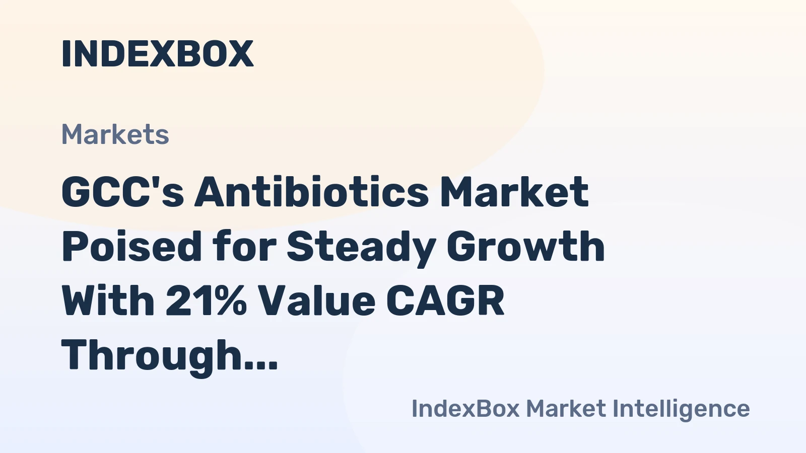 GCC's Antibiotics Market Poised for Steady Growth With 21% Value CAGR Through 2035