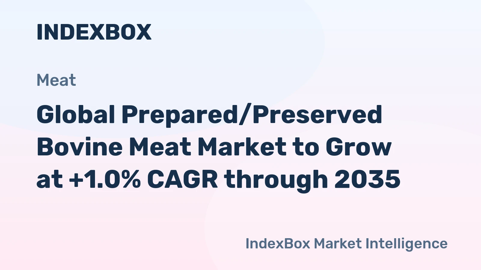 Global Prepared/Preserved Bovine Meat Market to Grow at +1.0% CAGR through 2035