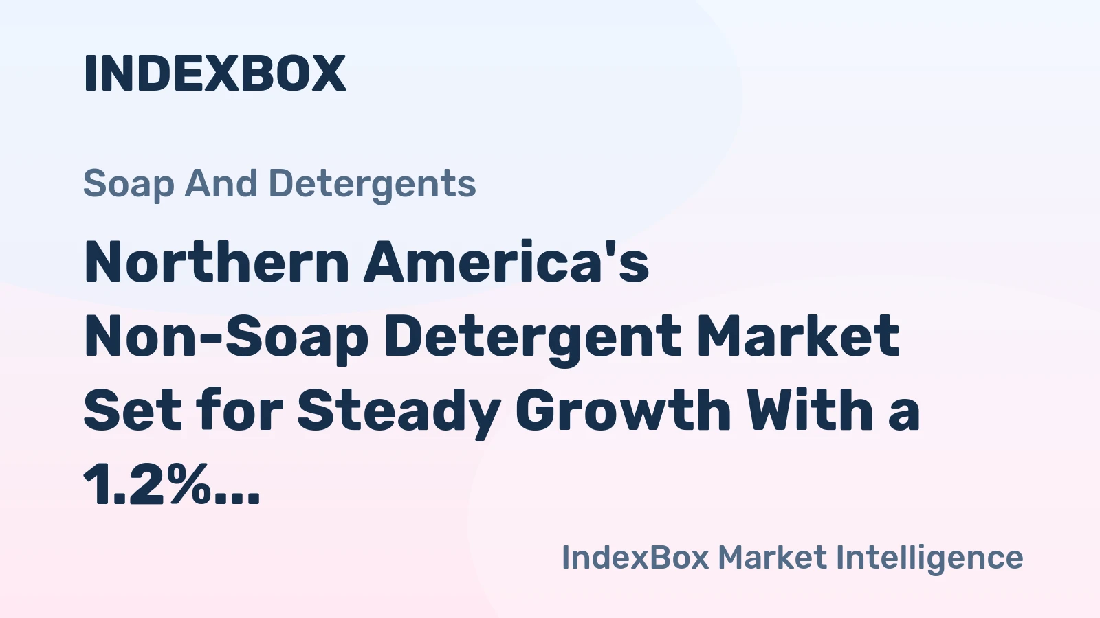 Northern America's Non-Soap Detergent Market Set for Steady Growth With a 1.2% CAGR Through 2035