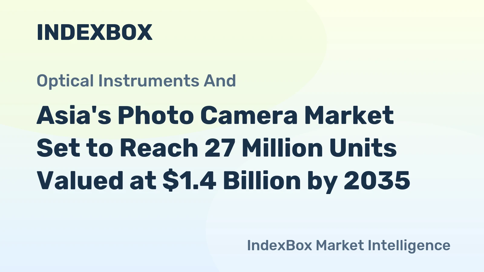 Asia's Photo Camera Market Set to Reach 27 Million Units Valued at $1.4 Billion by 2035