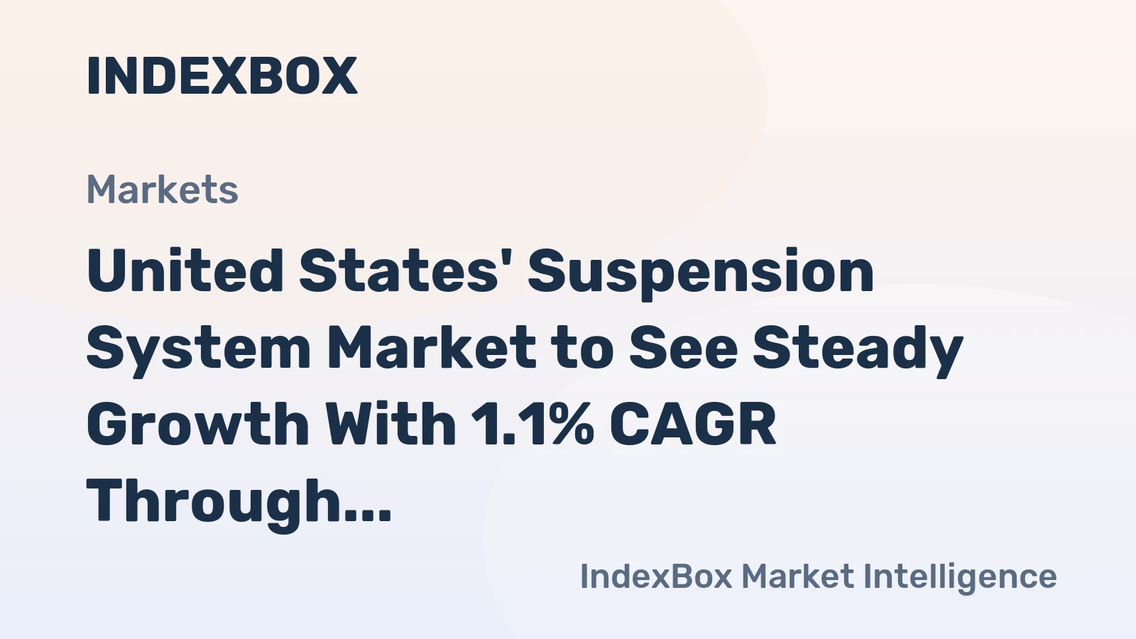 United States' Suspension System Market to See Steady Growth With 1.1% CAGR Through 2035