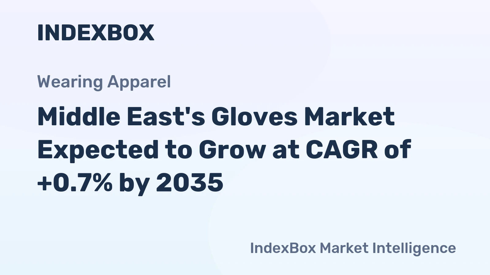 Middle East's Gloves Market Expected to Grow at CAGR of +0.7% by 2035
