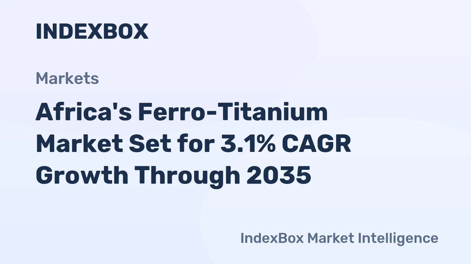Africa's Ferro-Titanium Market Set for 3.1% CAGR Growth Through 2035