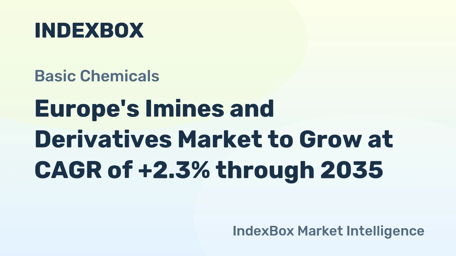Europe's Imines and Derivatives Market to Grow at CAGR of +2.3% through 2035