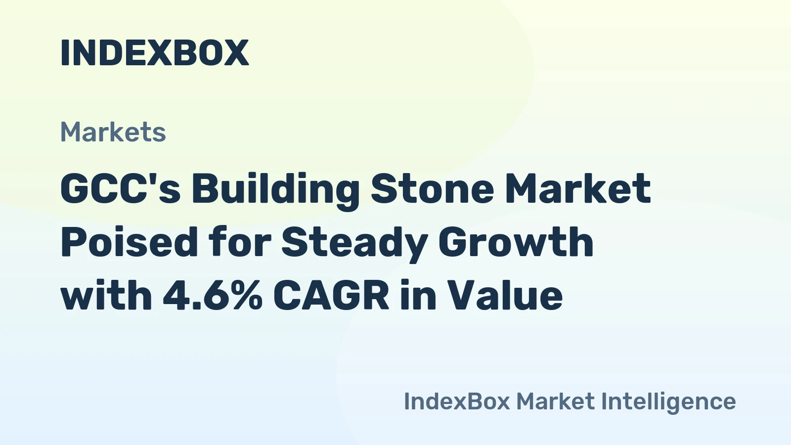 GCC's Building Stone Market Poised for Steady Growth with 4.6% CAGR in Value