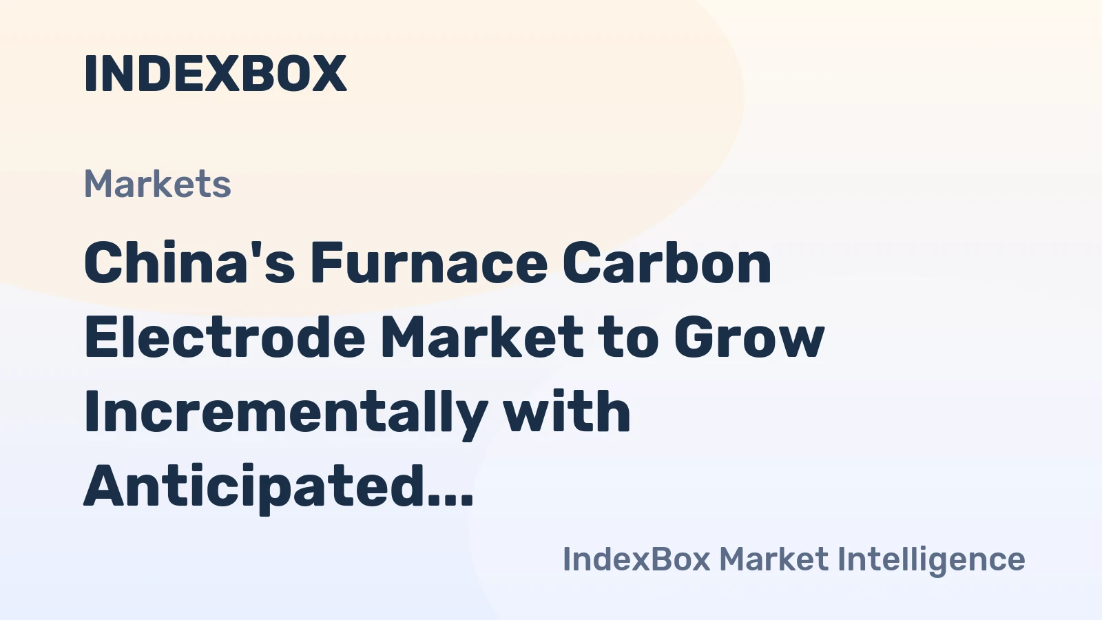 China's Furnace Carbon Electrode Market to Grow Incrementally with Anticipated CAGR of +0.1% from 2024 to 2035, Reaching 2.2M Tons