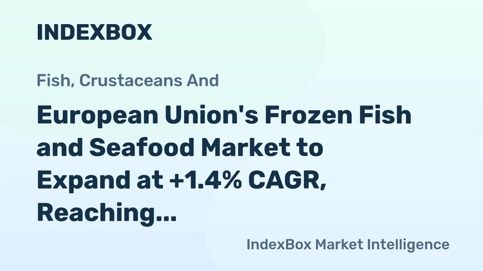 European Union's Frozen Fish and Seafood Market to Expand at +1.4% CAGR, Reaching 5.2M Tons by 2035