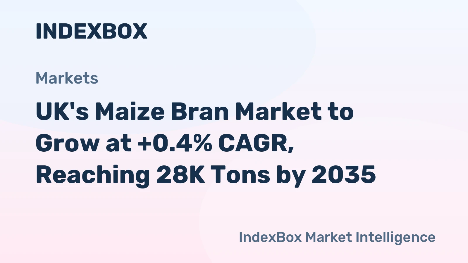 UK's Maize Bran Market to Grow at +0.4% CAGR, Reaching 28K Tons by 2035