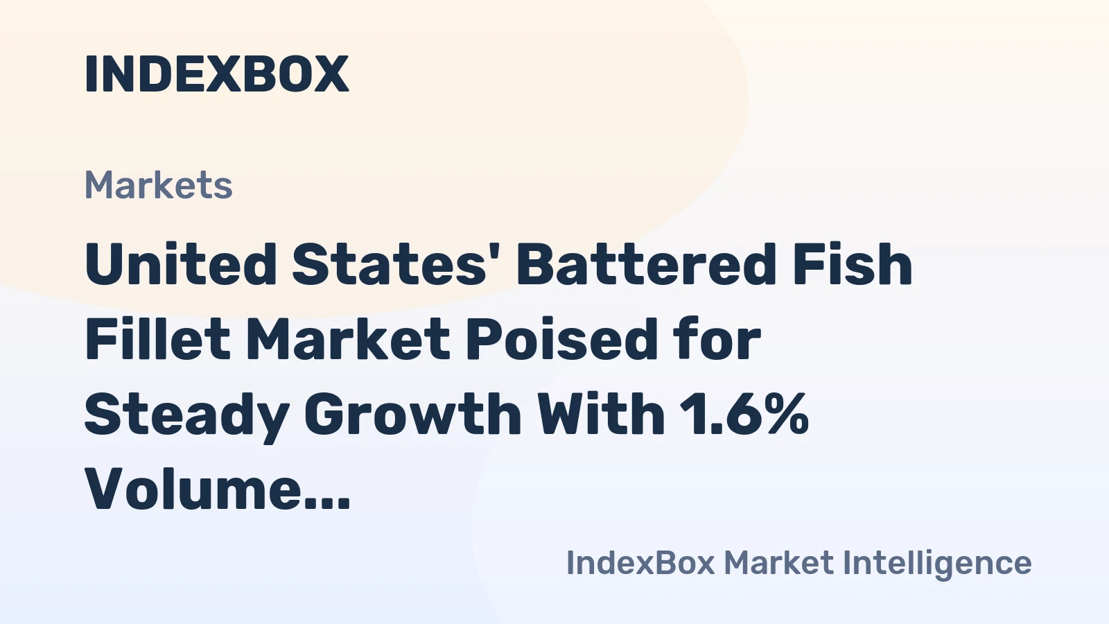 United States' Battered Fish Fillet Market Poised for Steady Growth With 1.6% Volume CAGR Through 2035
