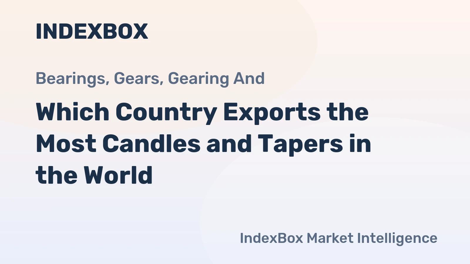 Which Country Exports the Most Candles and Tapers in the World?