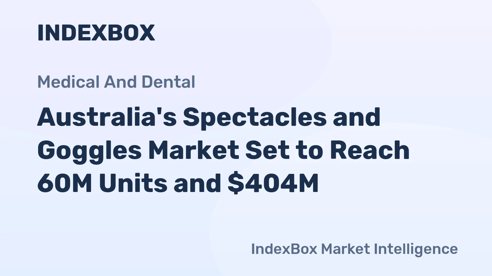 Australia's Spectacles and Goggles Market Set to Reach 60M Units and $404M