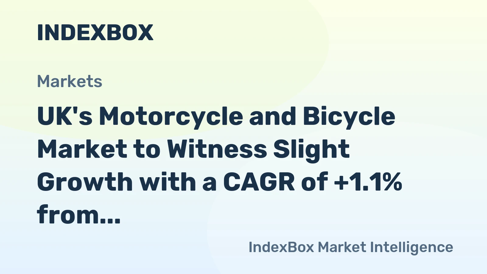 UK's Motorcycle and Bicycle Market to Witness Slight Growth with a CAGR of +1.1% from 2024 to 2035