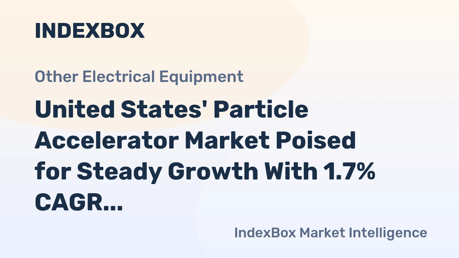 United States' Particle Accelerator Market Poised for Steady Growth With 1.7% CAGR Through 2035