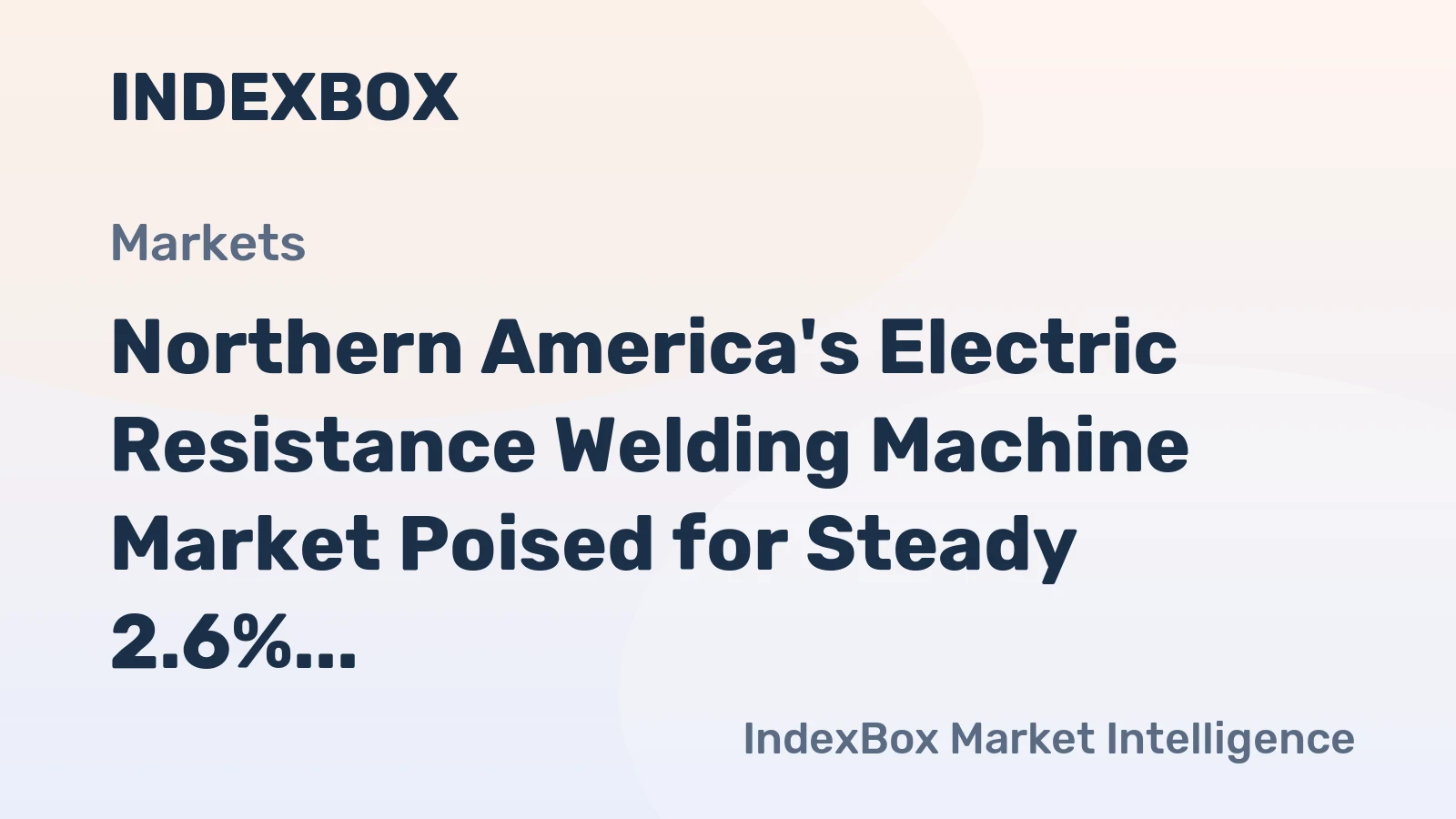 Northern America's Electric Resistance Welding Machine Market Poised for Steady 2.6% CAGR Growth
