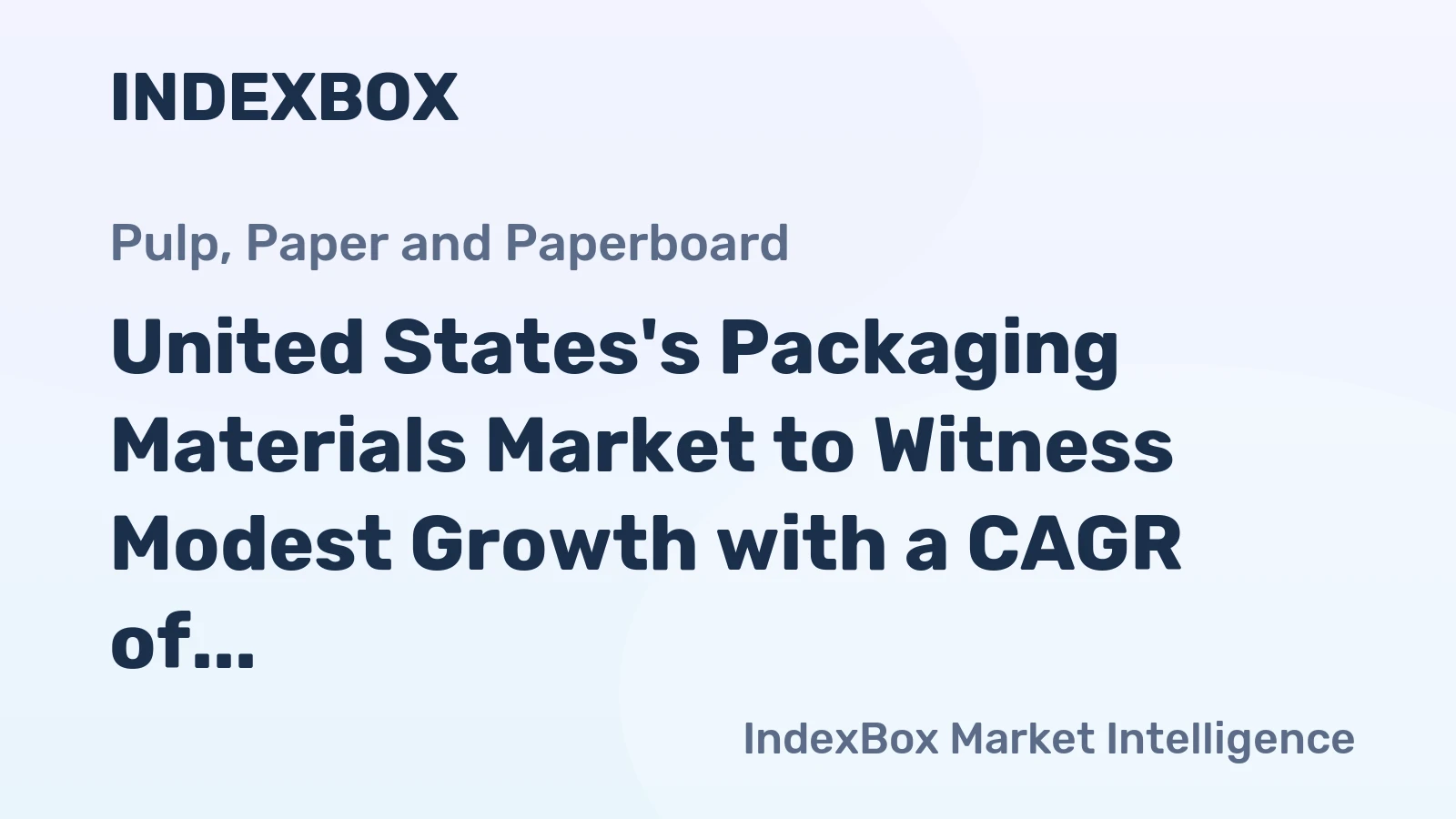 United States's Packaging Materials Market to Witness Modest Growth with a CAGR of +0.4% between 2024-2035