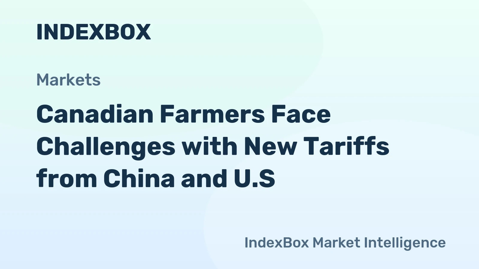 Canadian Farmers Face Challenges with New Tariffs from China and U.S.