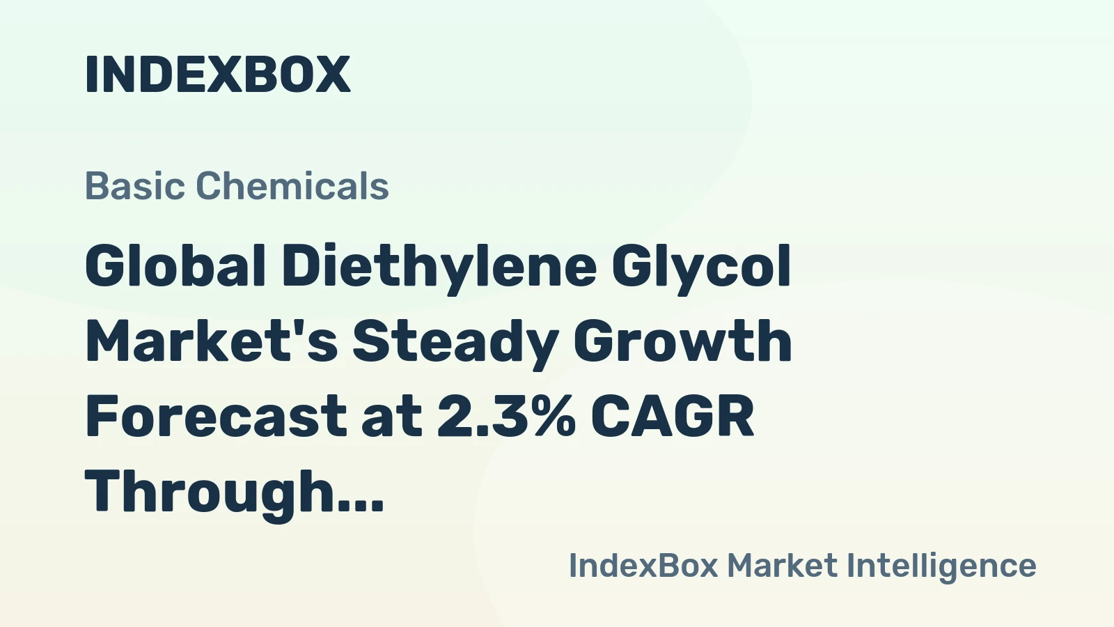 Global Diethylene Glycol Market's Steady Growth Forecast at 2.3% CAGR Through 2035