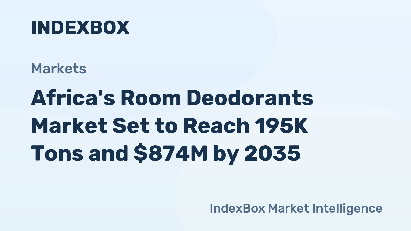 Africa's Room Deodorants Market Set to Reach 195K Tons and $874M by 2035