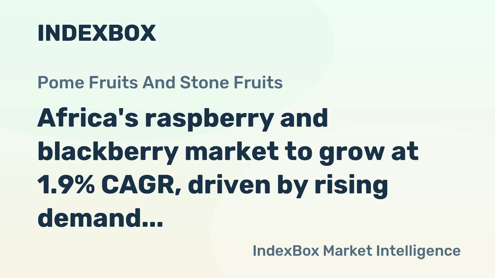 Africa's raspberry and blackberry market to grow at 1.9% CAGR, driven by rising demand, reaching $35M by 2035.