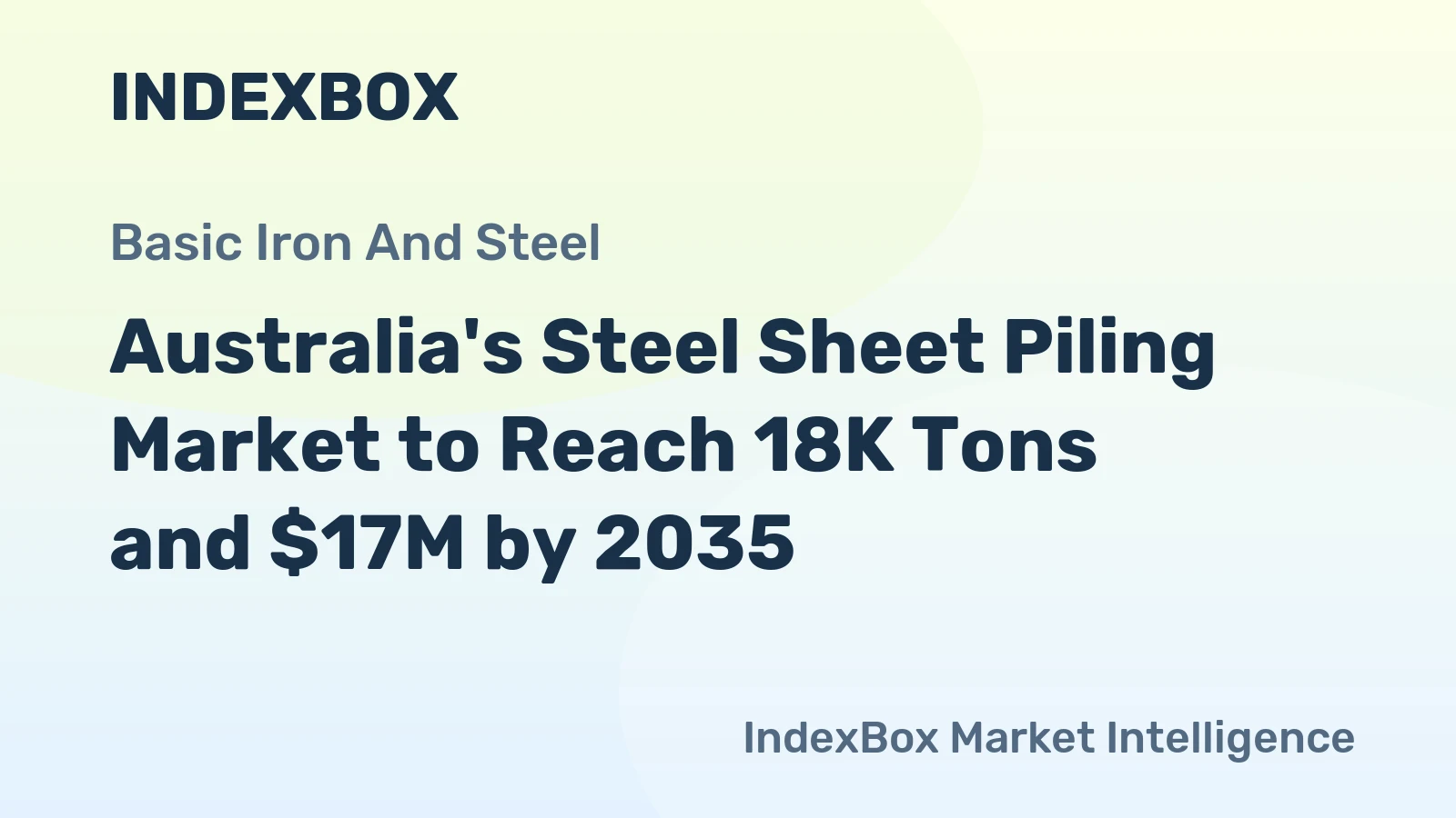 Australia's Steel Sheet Piling Market to Reach 18K Tons and $17M by 2035