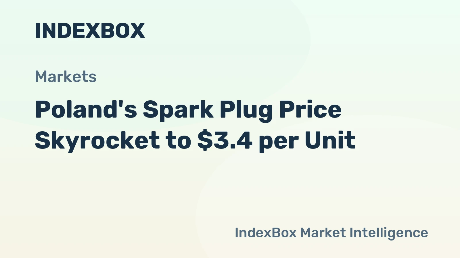 Poland's Spark Plug Price Skyrocket to $3.4 per Unit