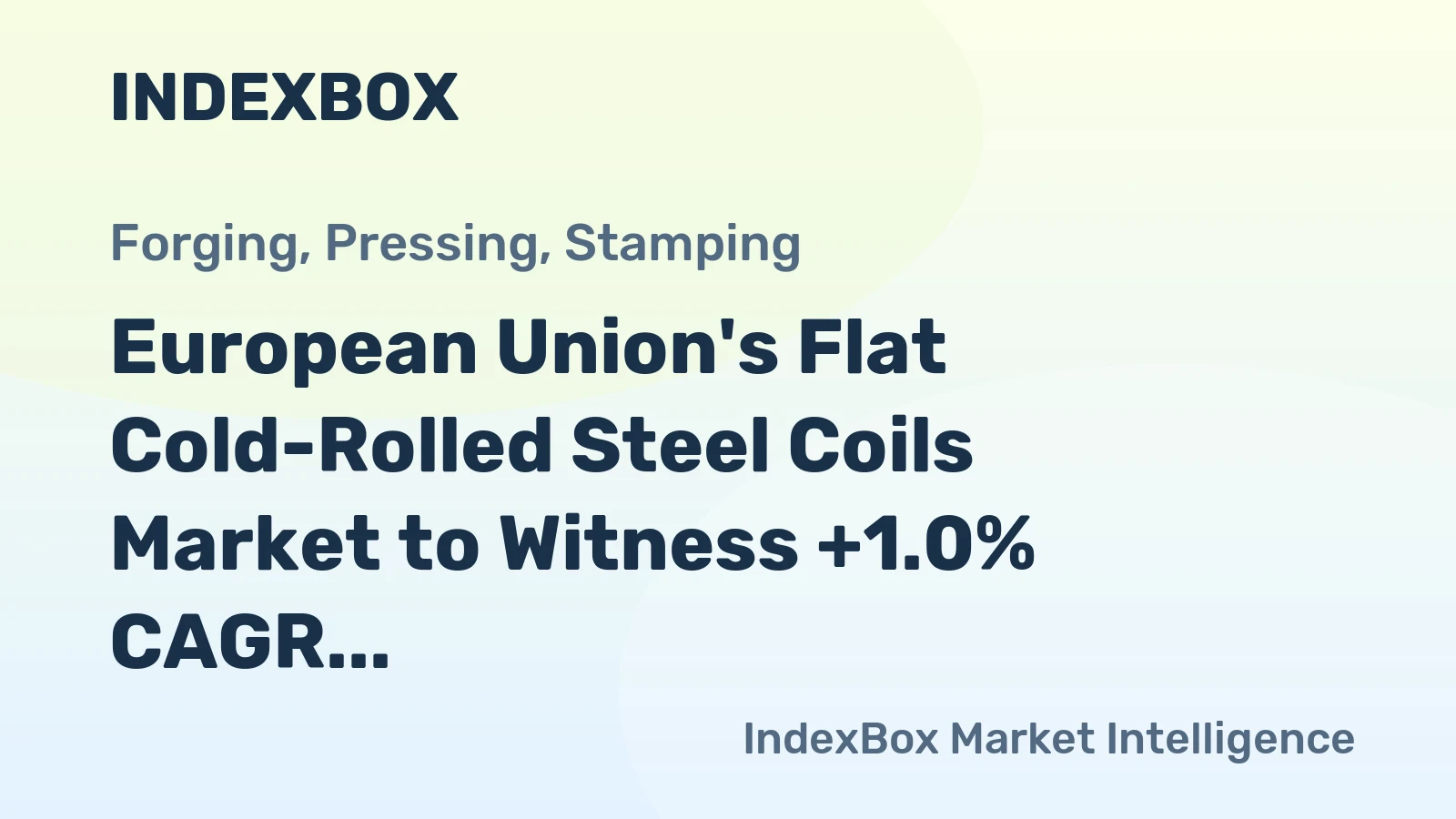 European Union's Flat Cold-Rolled Steel Coils Market to Witness +1.0% CAGR Growth from 2024 to 2035