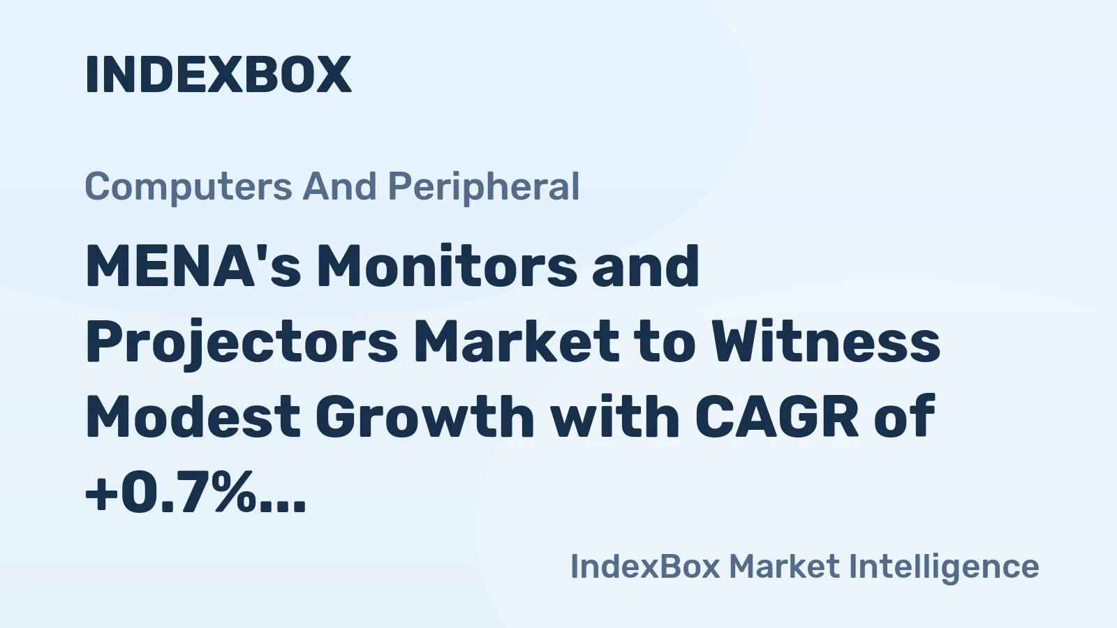 MENA's Monitors and Projectors Market to Witness Modest Growth with CAGR of +0.7% by 2035