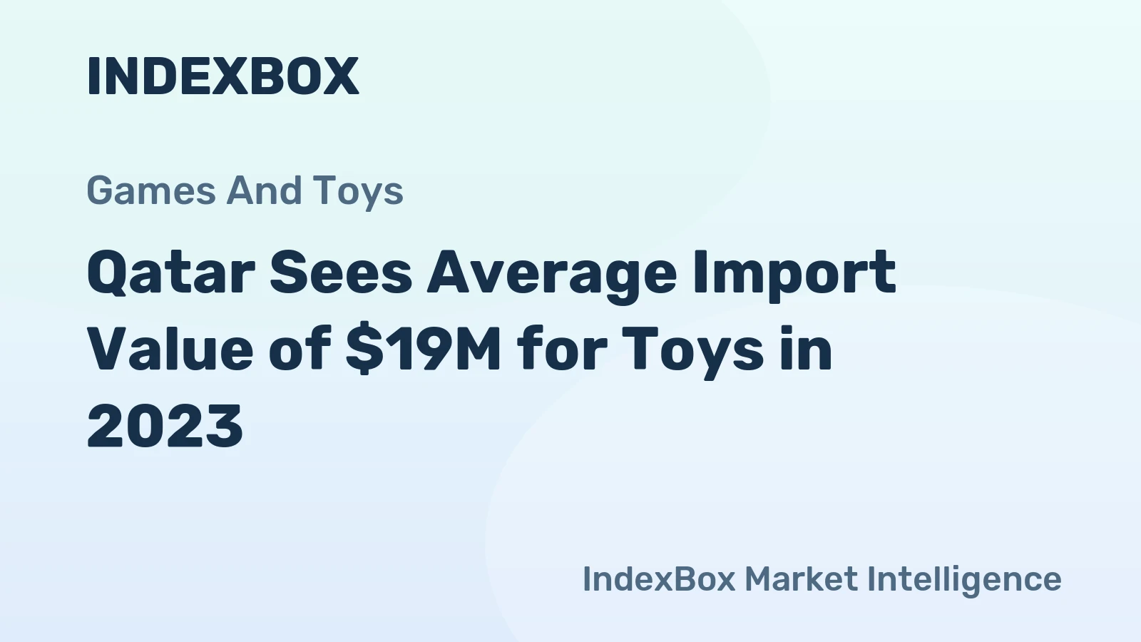 Qatar Sees Average Import Value of $19M for Toys in 2023