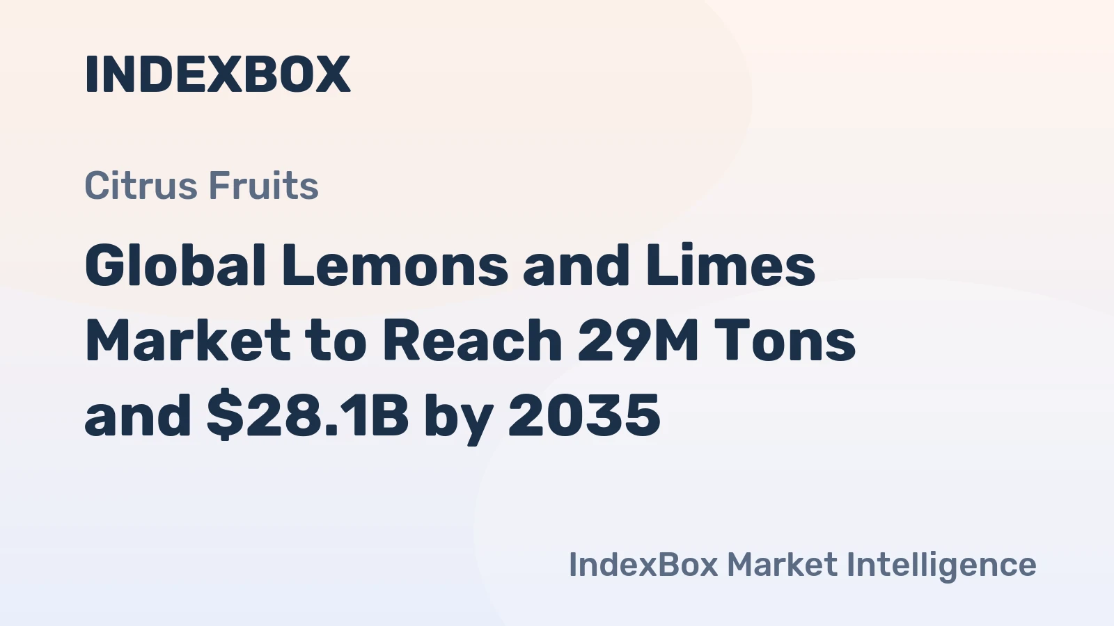 Global Lemons and Limes Market to Reach 29M Tons and $28.1B by 2035