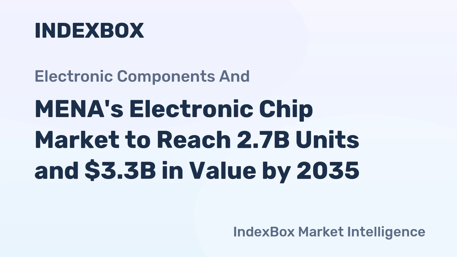 MENA's Electronic Chip Market to Reach 2.7B Units and $3.3B in Value by 2035