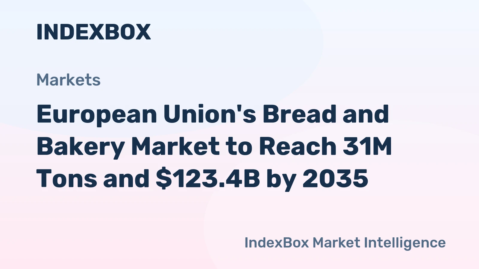 European Union's Bread and Bakery Market to Reach 31M Tons and $123.4B by 2035