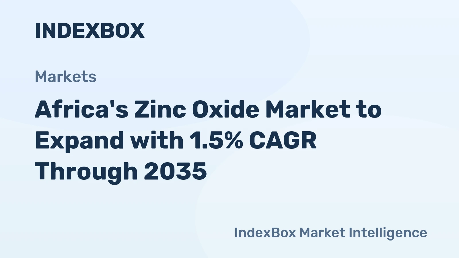 Africa's Zinc Oxide Market to Expand with 1.5% CAGR Through 2035