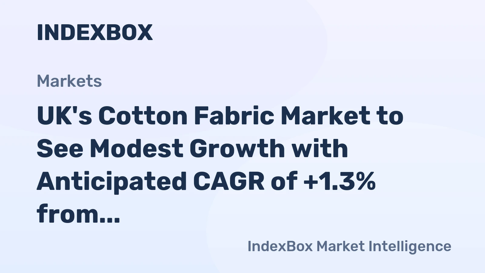 UK's Cotton Fabric Market to See Modest Growth with Anticipated CAGR of +1.3% from 2024 to 2035