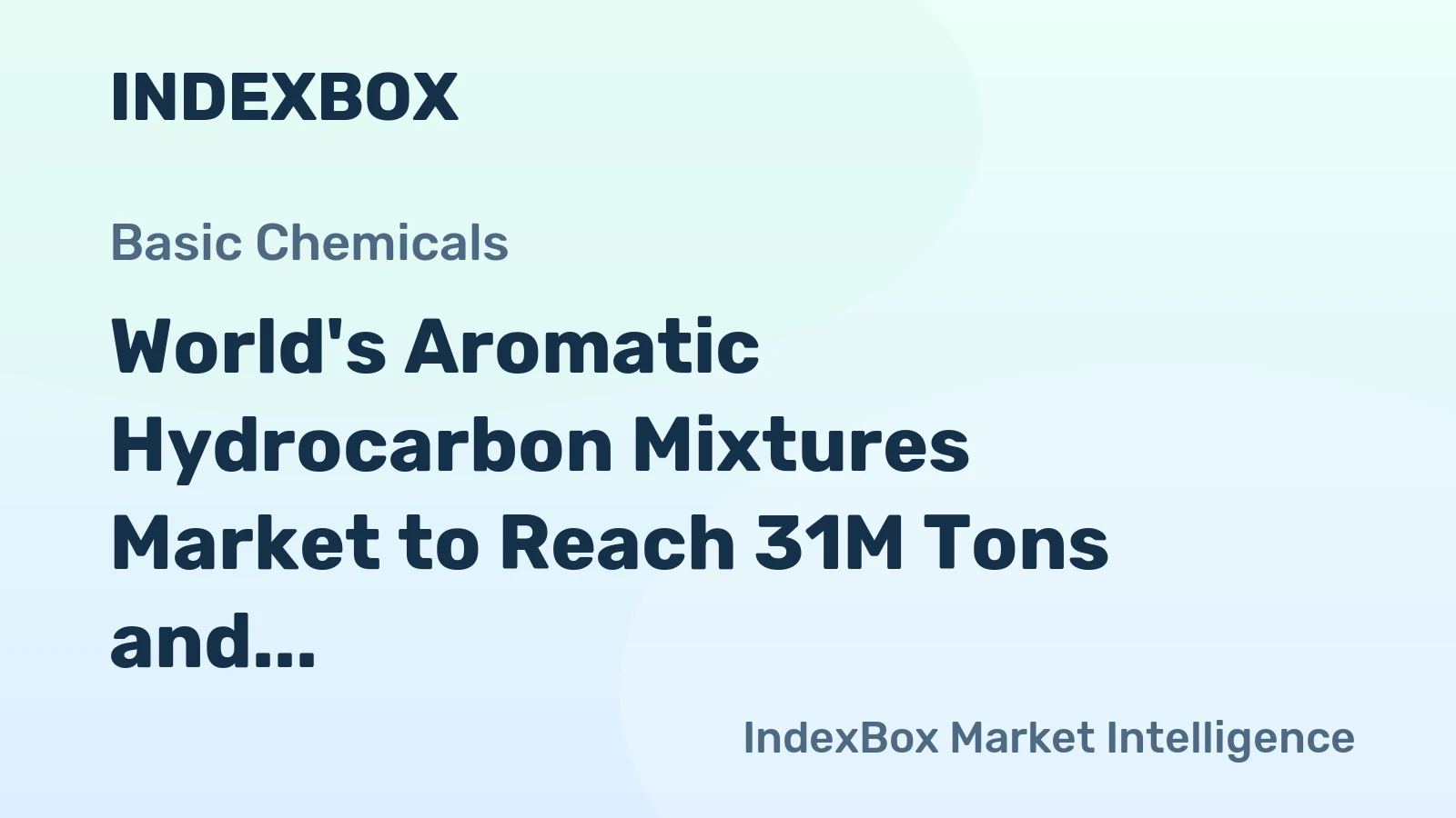 World's Aromatic Hydrocarbon Mixtures Market to Reach 31M Tons and $27.1B by 2035